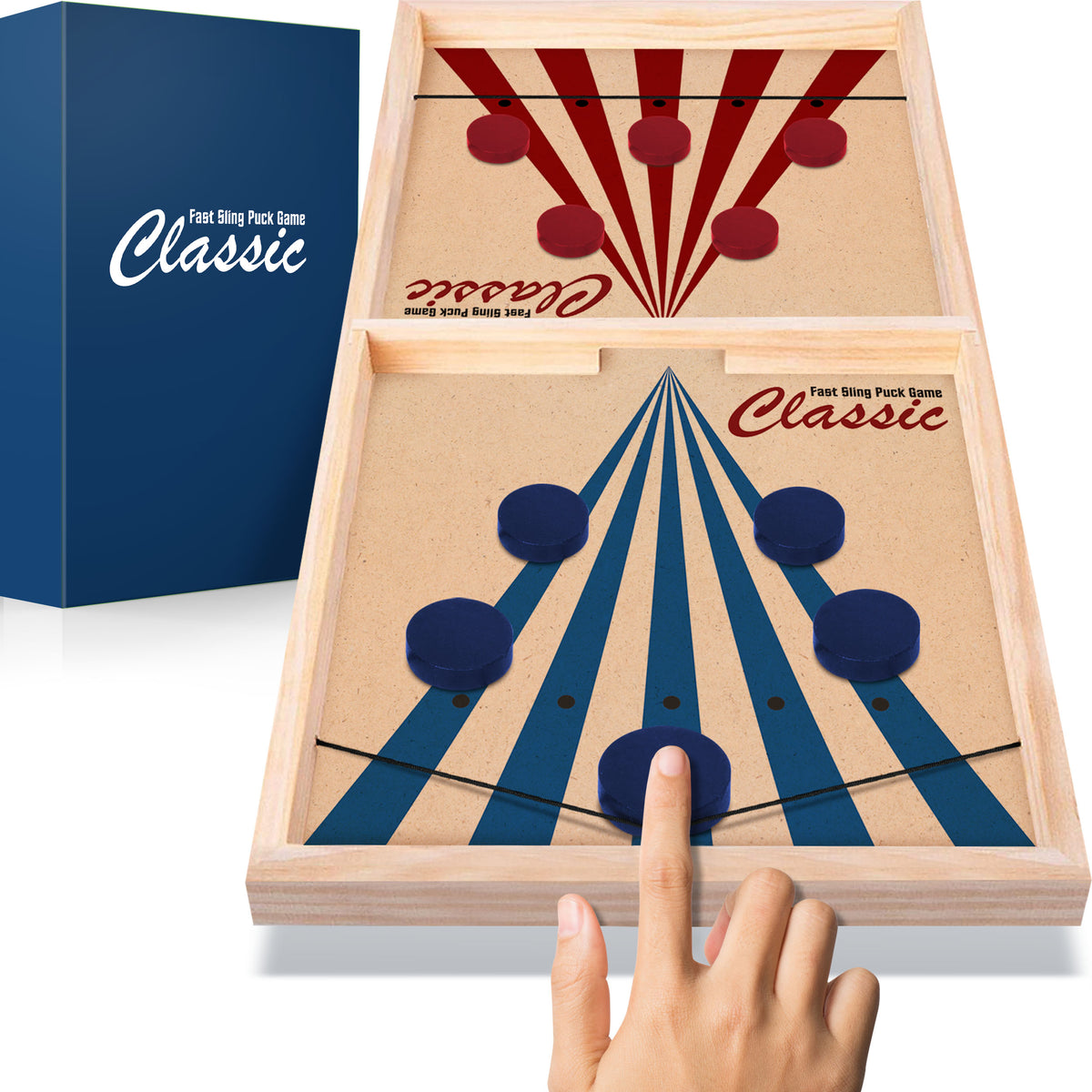 Fast Sling Puck Game (Large Size 22" x 11.6"), Sling Puck Game for Kid ...